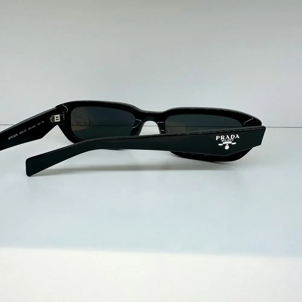 Prada | Accessories | New Prada Sunglasses Black Symbole Logo Rectangle ...